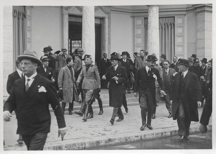 Visita di Augusto Turati, segretario del Partito nazionale fascista ...