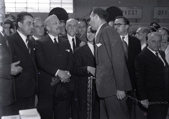 Visita del presidente della Repubblica Enrico De Nicola alla Fiera ...