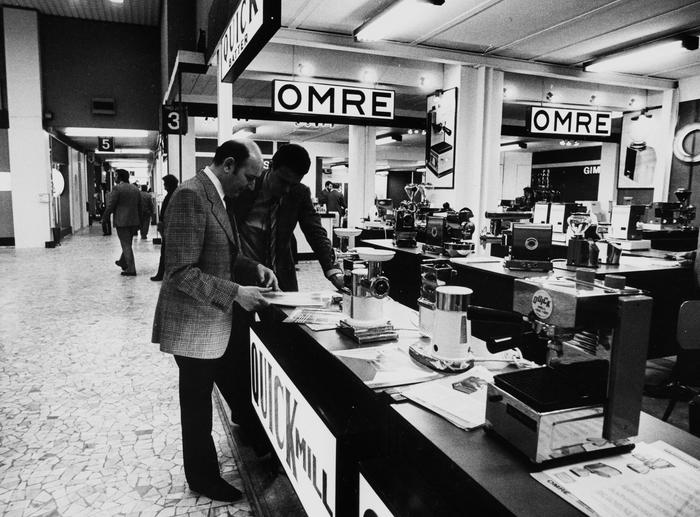 Stand OMRE Quick Mill alla Fiera Campionaria di Milano del 1973 ...