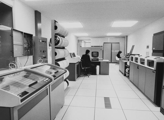 Centrale Computer CIS alla Fiera Campionaria di Milano del 1976 - Archivio Fondazione Fiera Milano