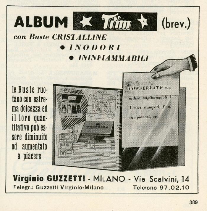 Pubblicità album Trim - Archivio Fondazione Fiera Milano