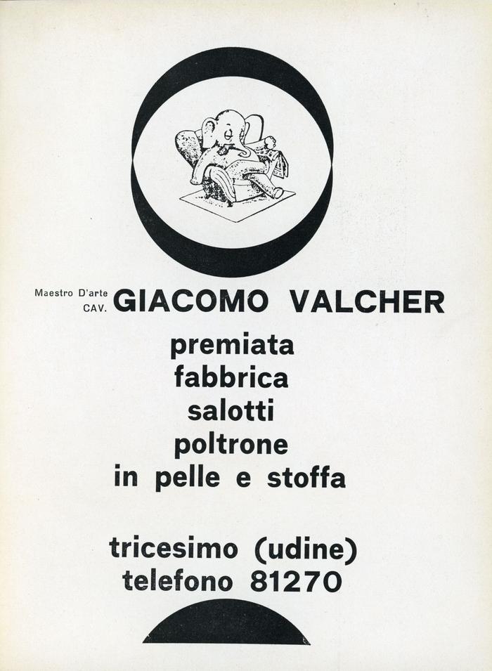 Pubblicità Maestro d'arte Giacomo Valcher - Archivio Fondazione Fiera ...